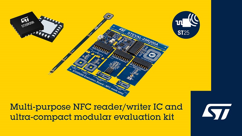 New NFC reader IC and comprehensive modular kit from STMicroelectronics jumpstarts contactless ...